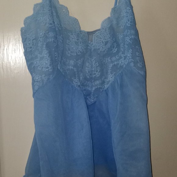 Source Unknown | Intimates & Sleepwear | Vintage 7s Chiffon Teddy With ...